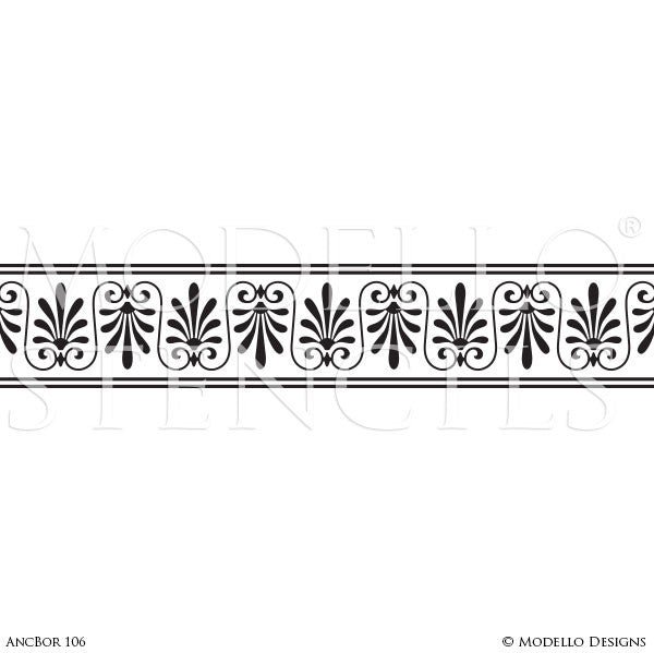 Custom Border Stencils for Painting Ceiling Designs & Wall Borders – Modello® Designs