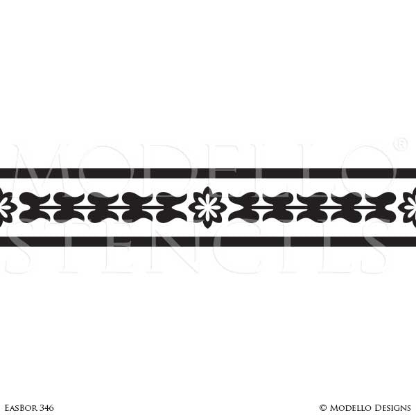 Custom Border Stencils for Painting Ceiling Designs & Wall Borders – Modello® Designs