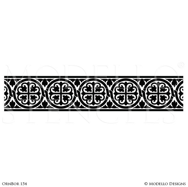 Custom Border Stencils for Painting Ceiling Designs & Wall Borders – Modello® Designs