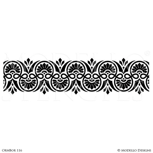 Custom Border Stencils for Painting Ceiling Designs & Wall Borders – Modello® Designs