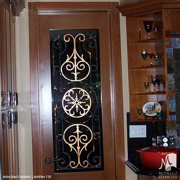 Painted Large Wall Art Graphics Stencils - Custom Modello Stencils ...