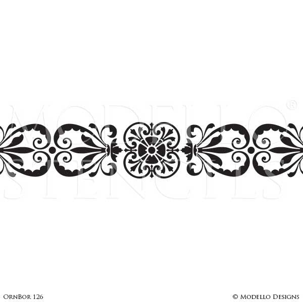 Custom Border Stencils for Painting Ceiling Designs & Wall Borders – Modello® Designs