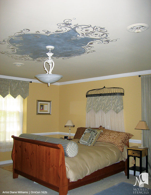 Ceiling Medallion Stencils - Custom Ceiling Design - Paint Stencils ...