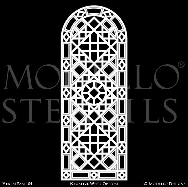 Painted Large Wall Art Graphics Stencils - Custom Modello Stencils ...