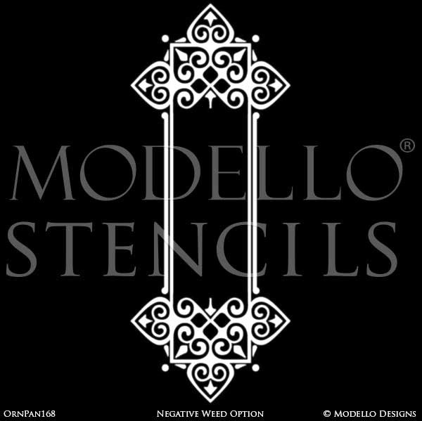 Painted Large Wall Art Graphics Stencils - Custom Modello Stencils ...