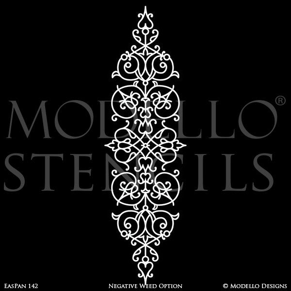 Painted Large Wall Art Graphics Stencils - Custom Modello Stencils ...