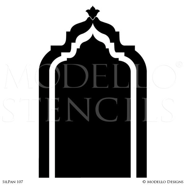 Painted Large Wall Art Graphics Stencils - Custom Modello Stencils ...
