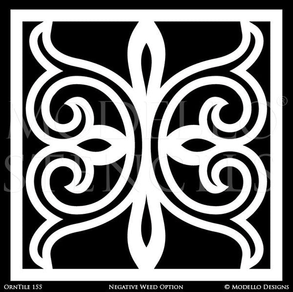 Tile Stencils for Custom Painted Floor, Walls, Ceiling – Modello® Designs