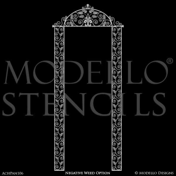 Painted Large Wall Art Graphics Stencils - Custom Modello Stencils ...