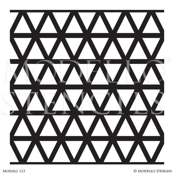 geometric pattern art stencil