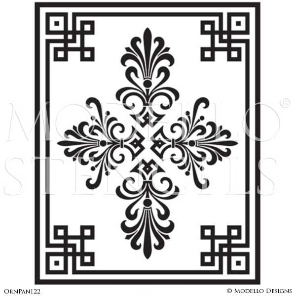 Painted Large Wall Art Graphics Stencils - Custom Modello Stencils ...