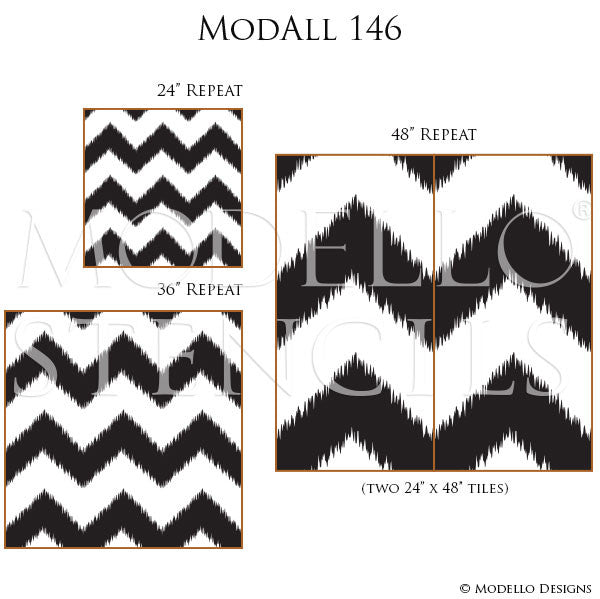 Ikat Pattern Stencil