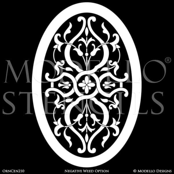 Ceiling Medallion Stencils - Custom Ceiling Design - Paint Stencils ...