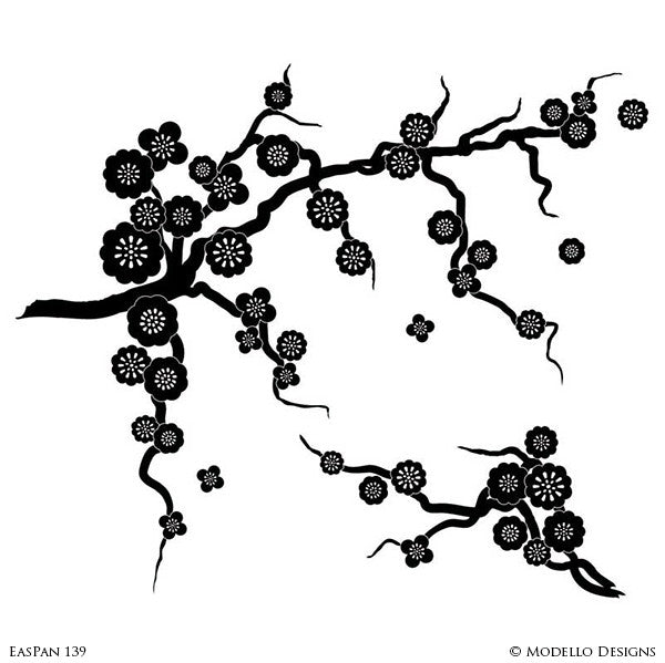 Painted Large Wall Art Graphics Stencils - Custom Modello Stencils ...