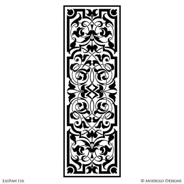 Painted Large Wall Art Graphics Stencils - Custom Modello Stencils ...
