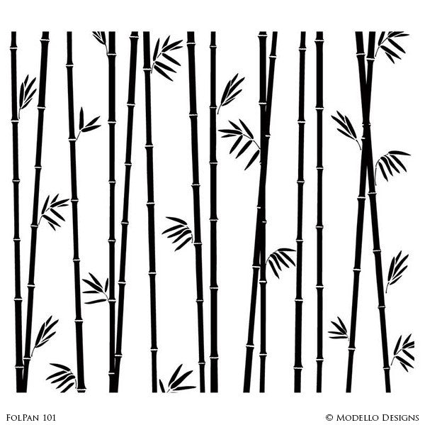 Painted Large Wall Art Graphics Stencils - Custom Modello Stencils ...