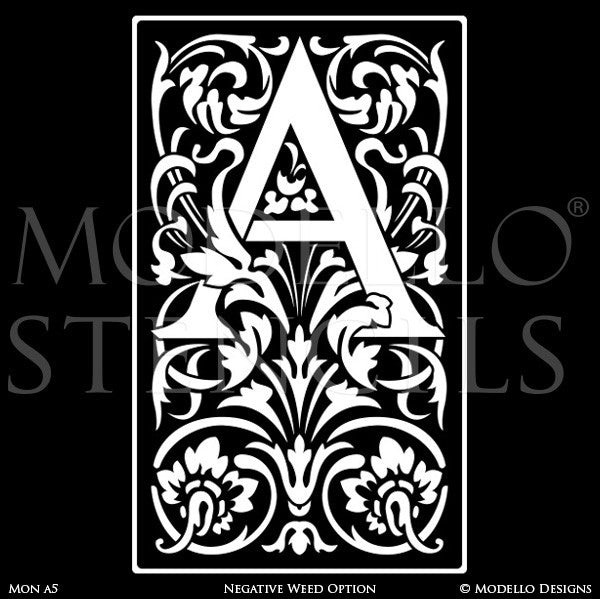 Monogram Wall Art - Custom Lettering Stencils from Modello Designs – Modello® Designs