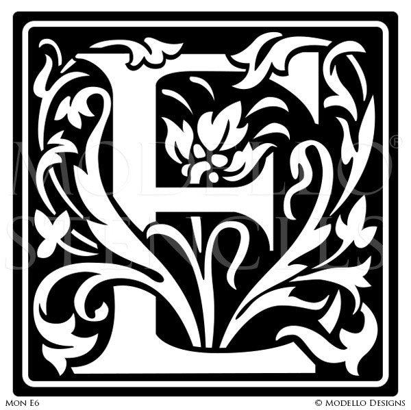 decorative letter e design