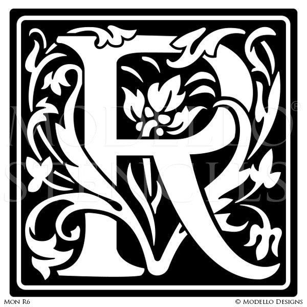 Letter R Script Designs