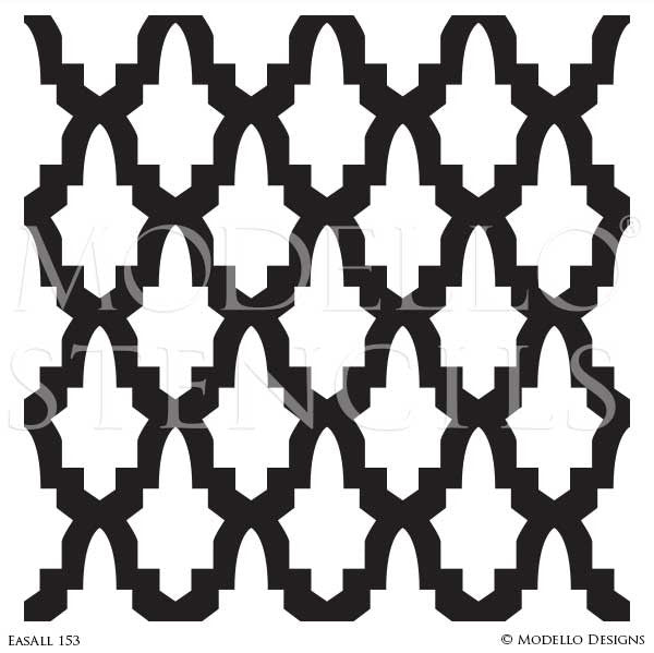 large moroccan stencil pattern