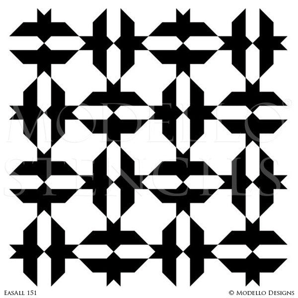 geometric simple stencil patterns