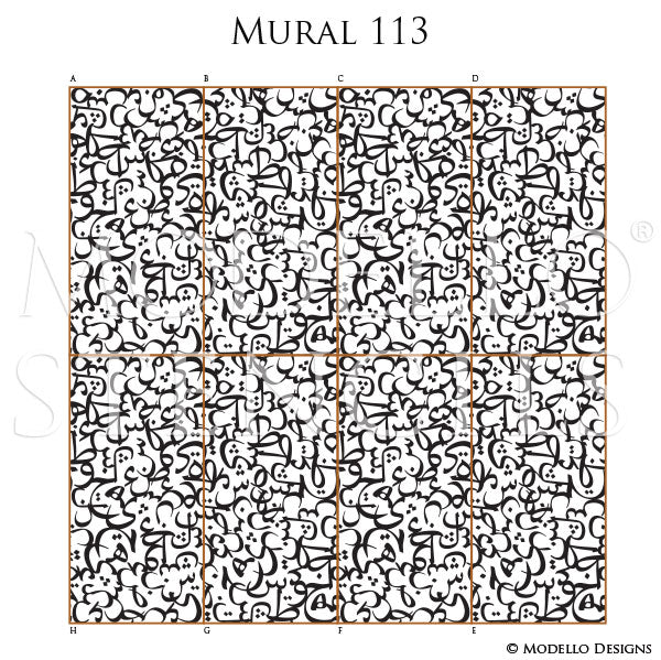 Writing Wall Stencils