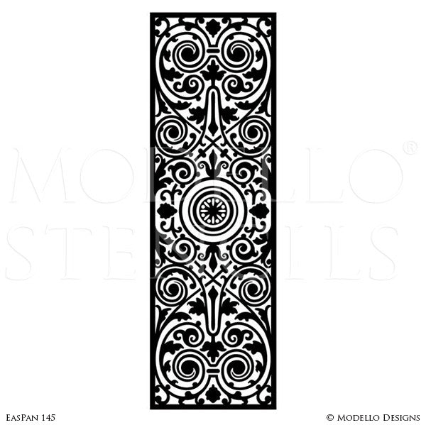 Painted Large Wall Art Graphics Stencils - Custom Modello Stencils ...