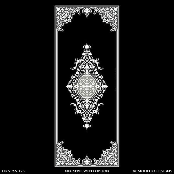 Painted Large Wall Art Graphics Stencils - Custom Modello Stencils ...
