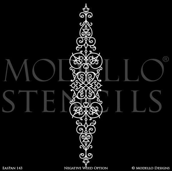 Painted Large Wall Art Graphics Stencils - Custom Modello Stencils ...