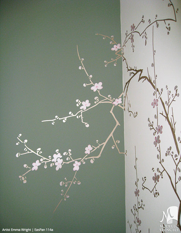 Painted Large Wall Art Graphics Stencils - Custom Modello Stencils ...