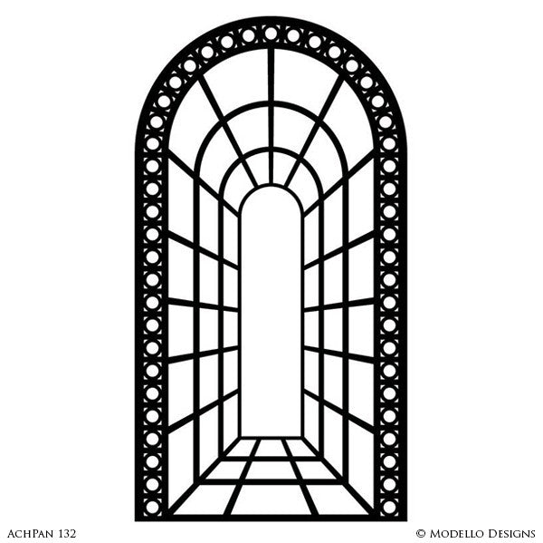 large arch stencil
