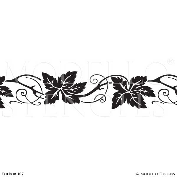 Floral Border Stencil Patterns
