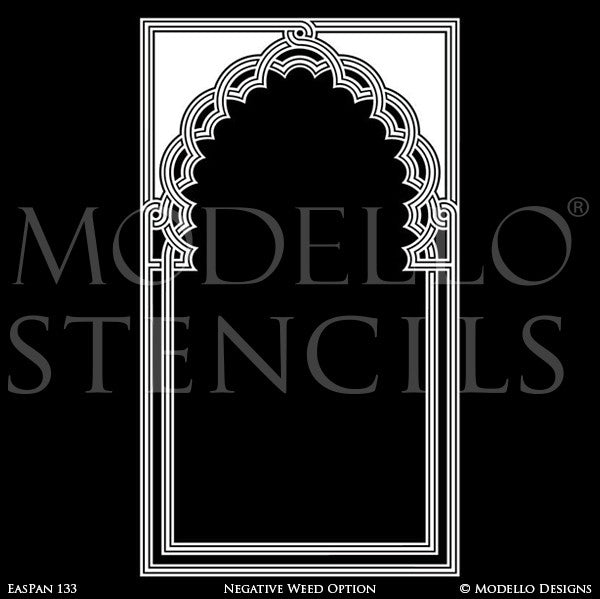 Painted Large Wall Art Graphics Stencils - Custom Modello Stencils ...