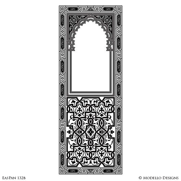 Painted Large Wall Art Graphics Stencils - Custom Modello Stencils ...