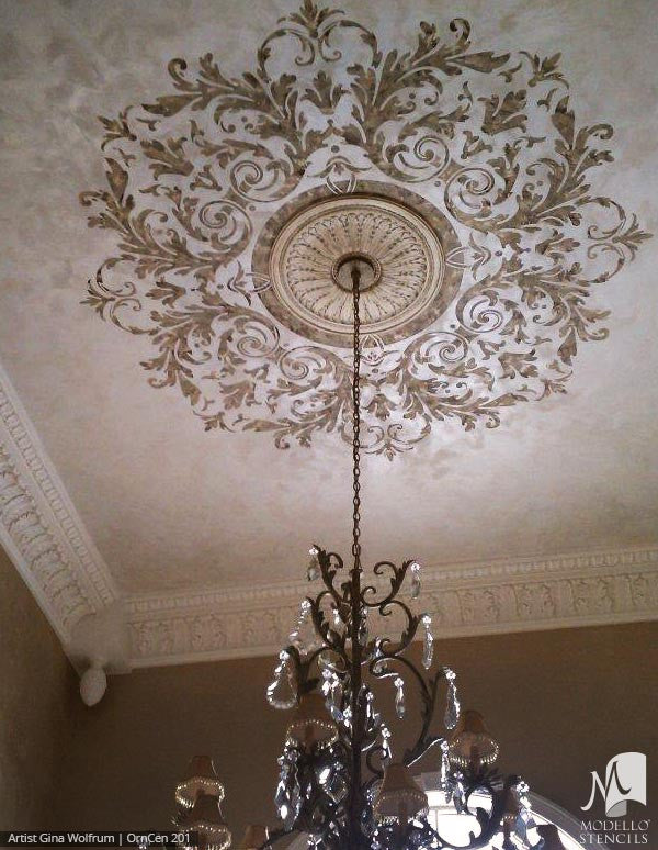 Monogram Ceiling Medallions Design