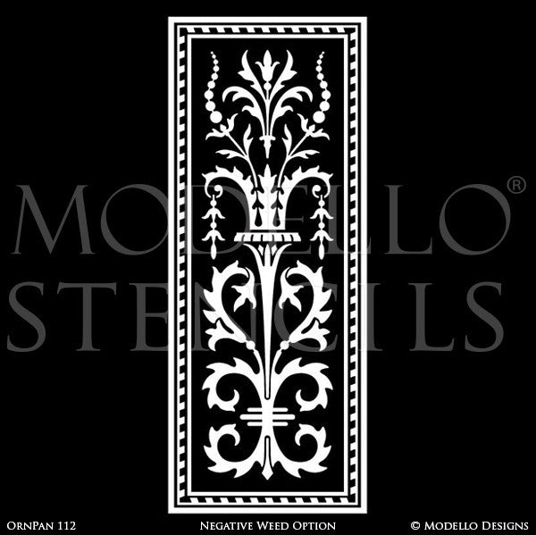 Painted Large Wall Art Graphics Stencils - Custom Modello Stencils ...