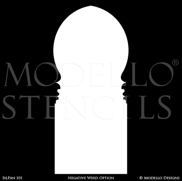 Painted Large Wall Art Graphics Stencils - Custom Modello Stencils ...