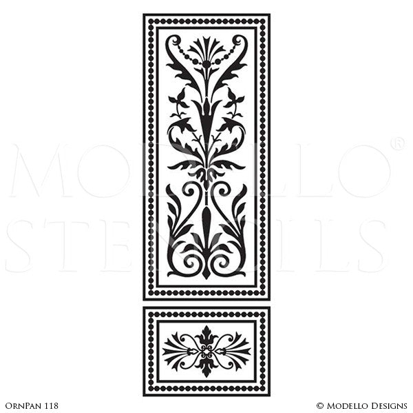 Painted Large Wall Art Graphics Stencils - Custom Modello Stencils ...