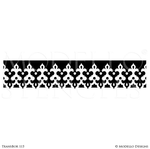 Custom Border Stencils for Painting Ceiling Designs & Wall Borders ...
