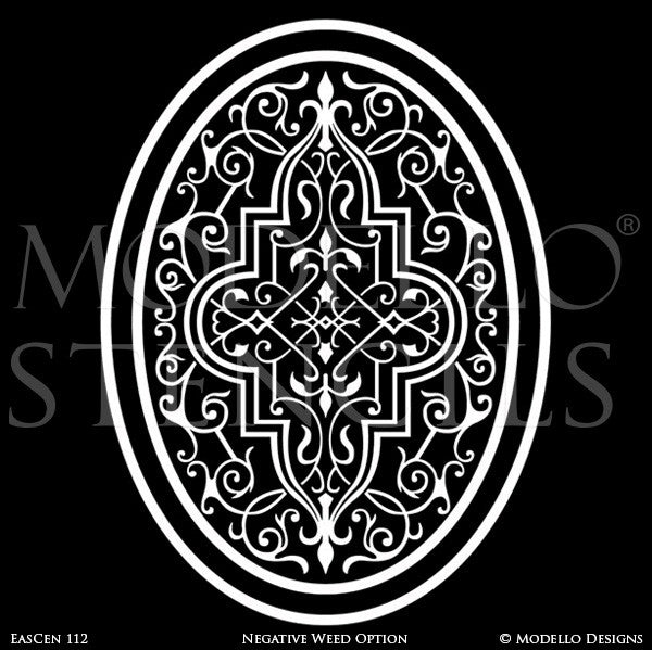 Ceiling Medallion Stencils - Custom Ceiling Design - Paint Stencils ...